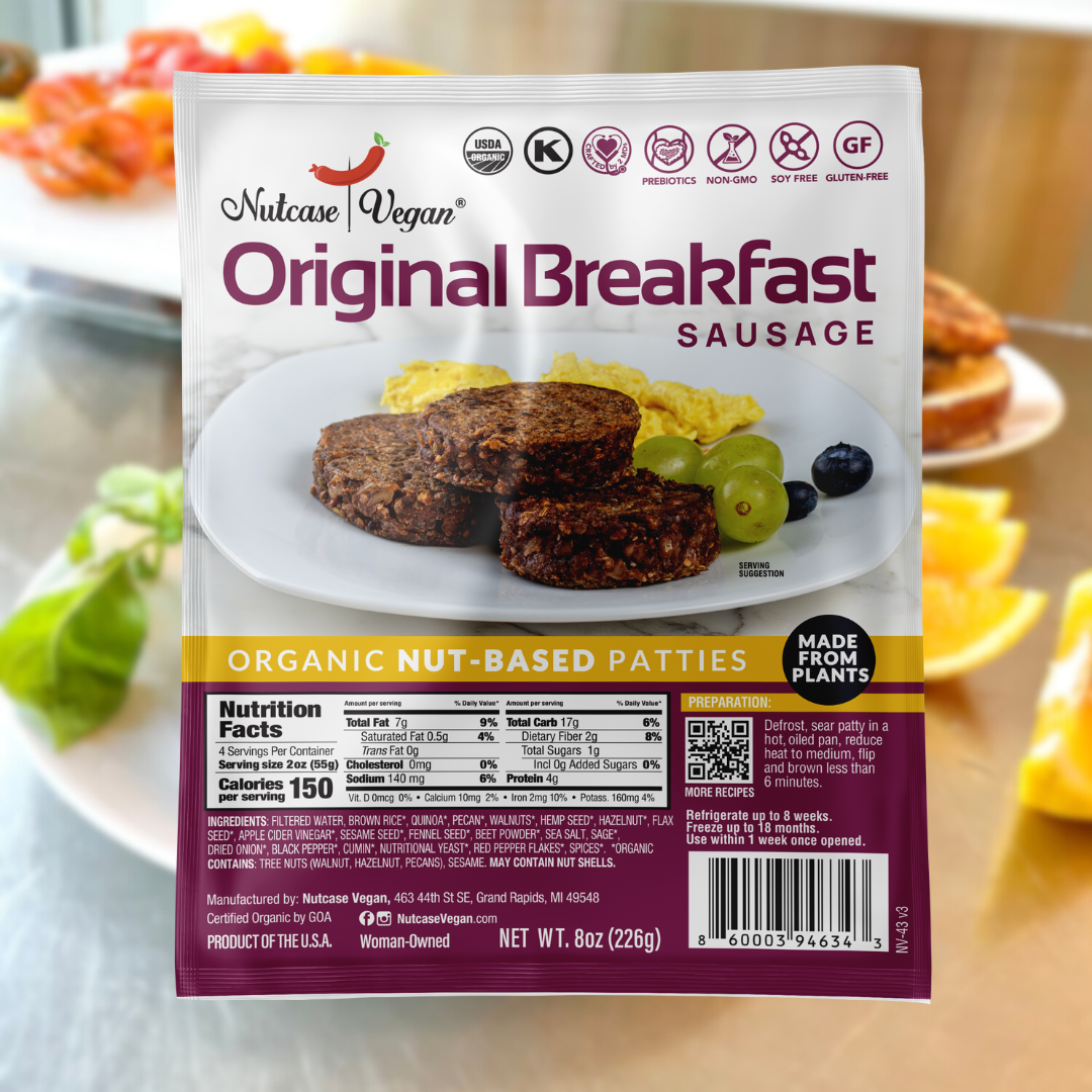 Nutcase Vegan - Breakfast Sausage Patties – Food Fight! Grocery